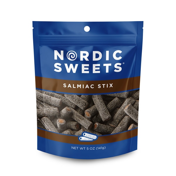 Nordic Sweets® Salty Licorice Salmiac Heksehyl Stix Resealable Peggable ...