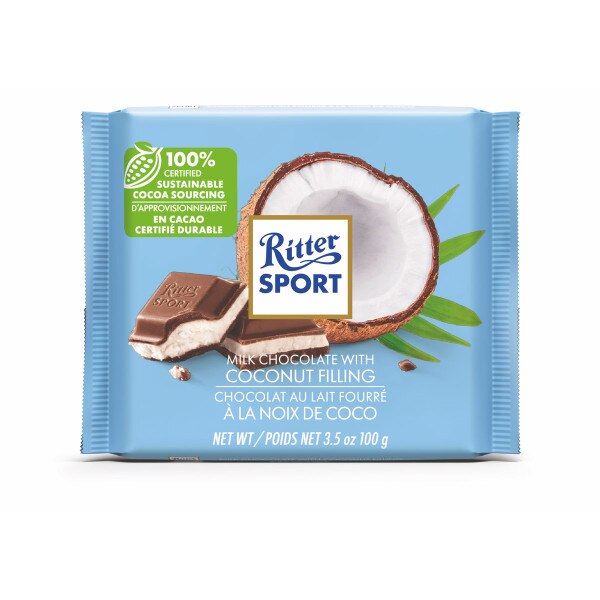 Ritter Sport® Milk Chocolate with Coconut Bar |Chicago Importing Company